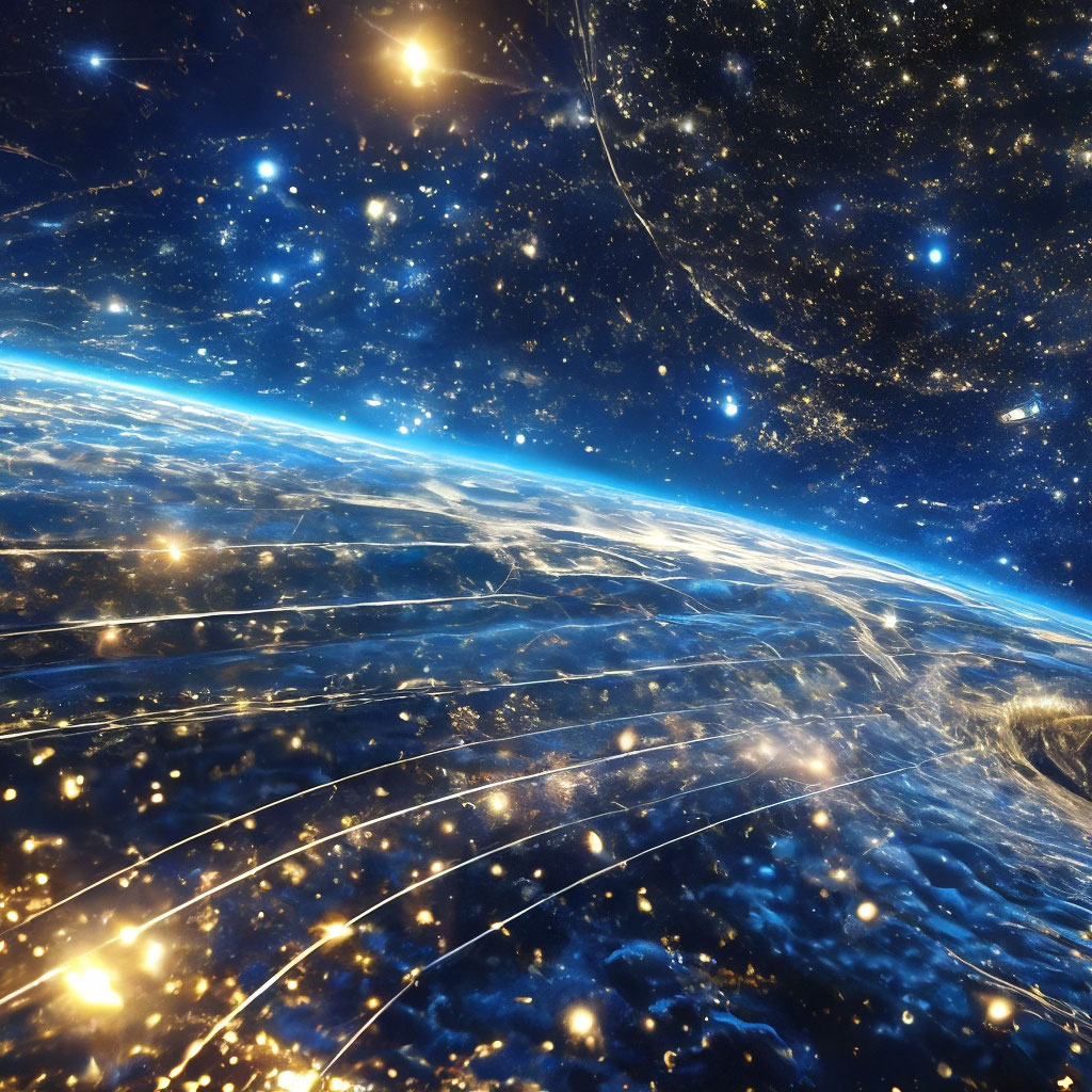 "The abyss of the night sky decorated with constellations, refined and ...