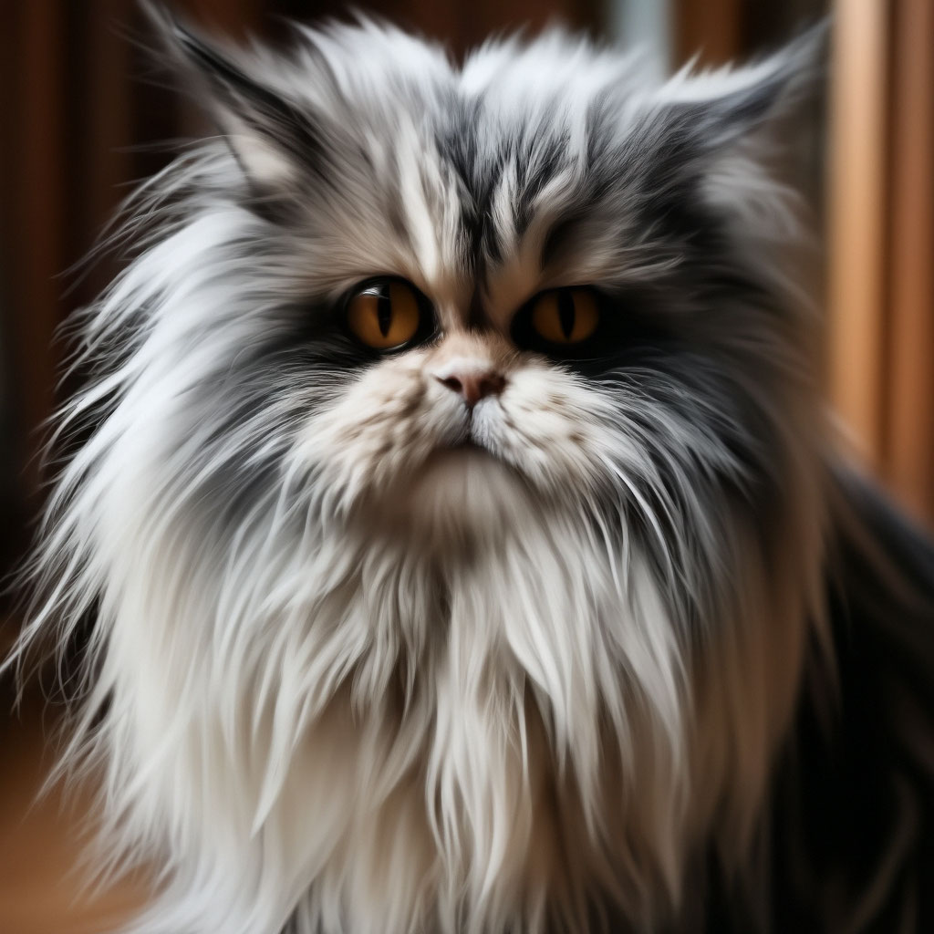 "Cat atchum hypertrichosis" — image created in Shedevrum