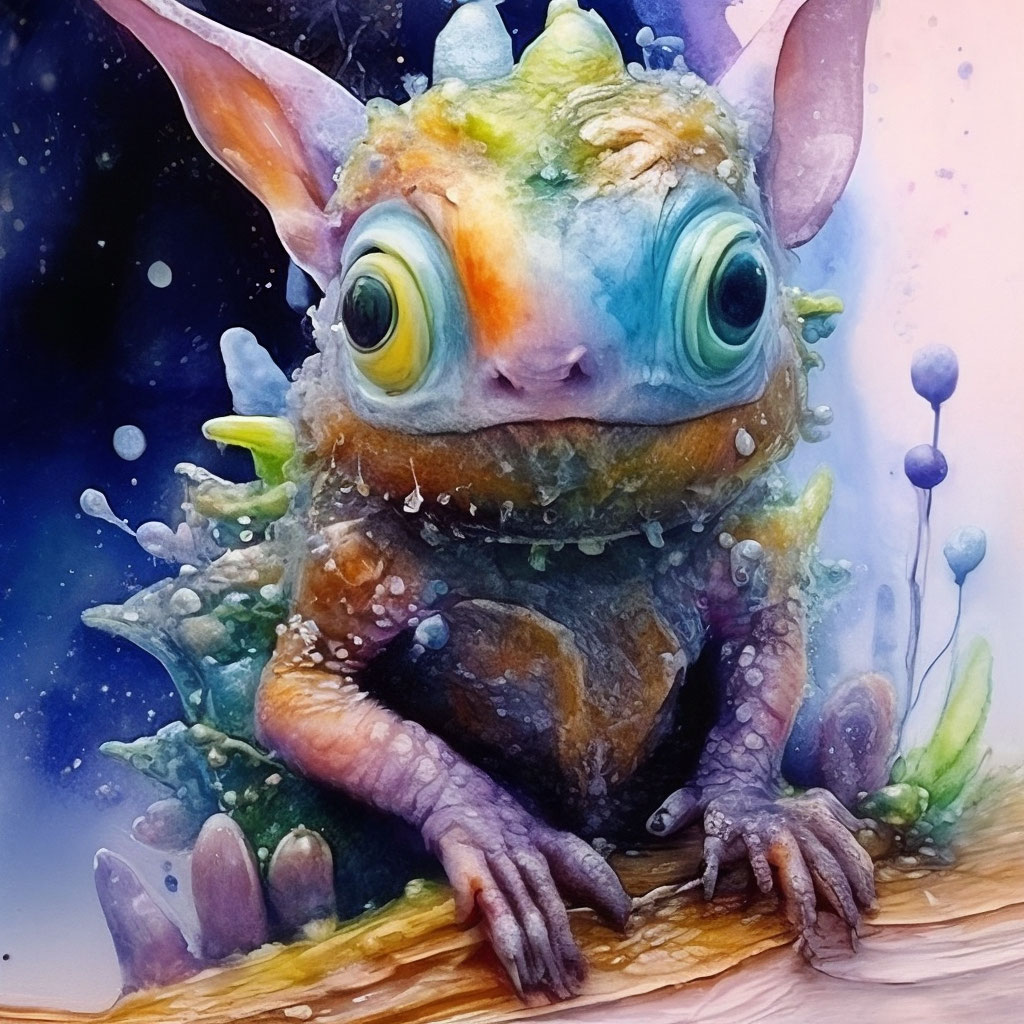 "Watercolor is a cute fairy-tale creation, glazed, fluffy, awkward in ...