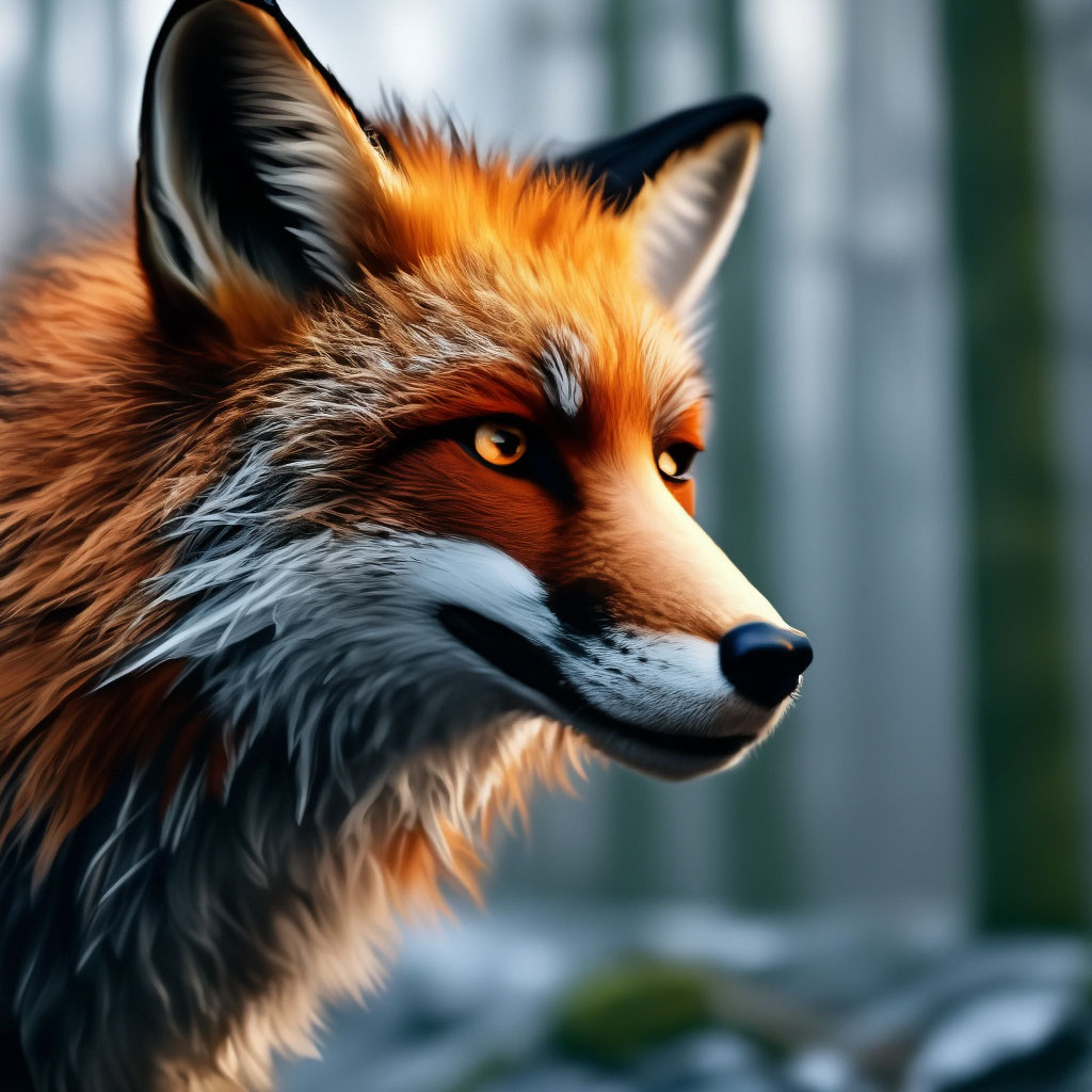 "Werewolf fox,ultra-realistic, High Quality, ultra-saturated colors ...