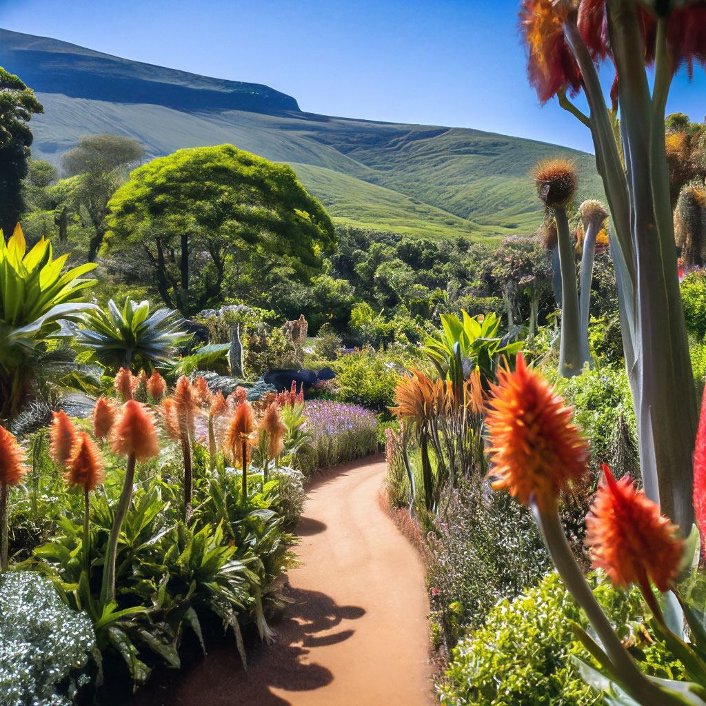 "South African Botanical Garden, botanical, realistic, high detail ...