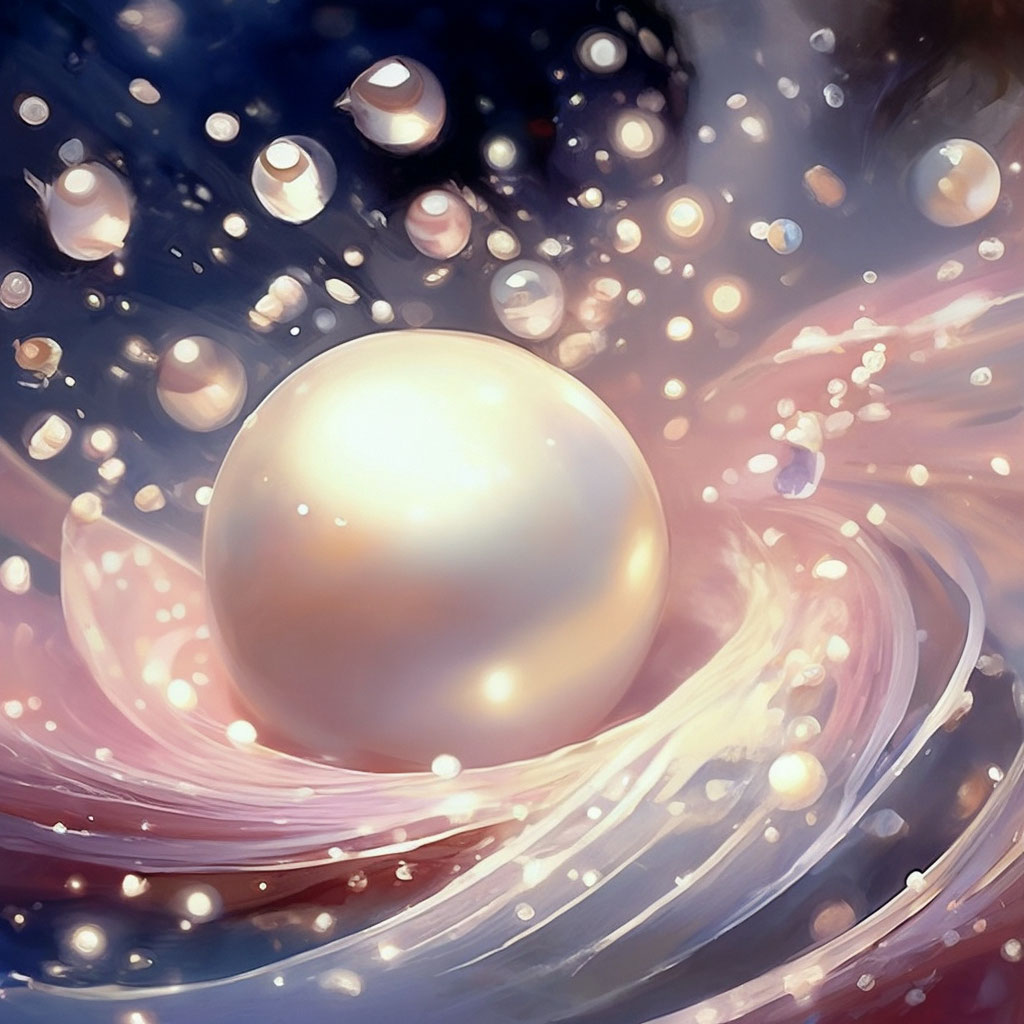 "Pearl gentle, fabulous, surrealism, fantasy art, mixing of styles ...