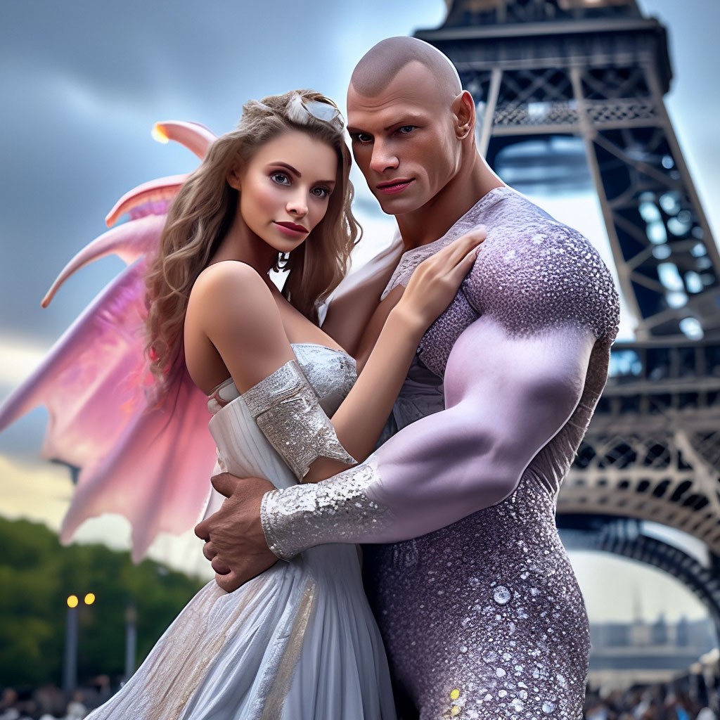 "#Nadezhdatyryshkina. Photorealism, spectacular, beautiful troll, man ...