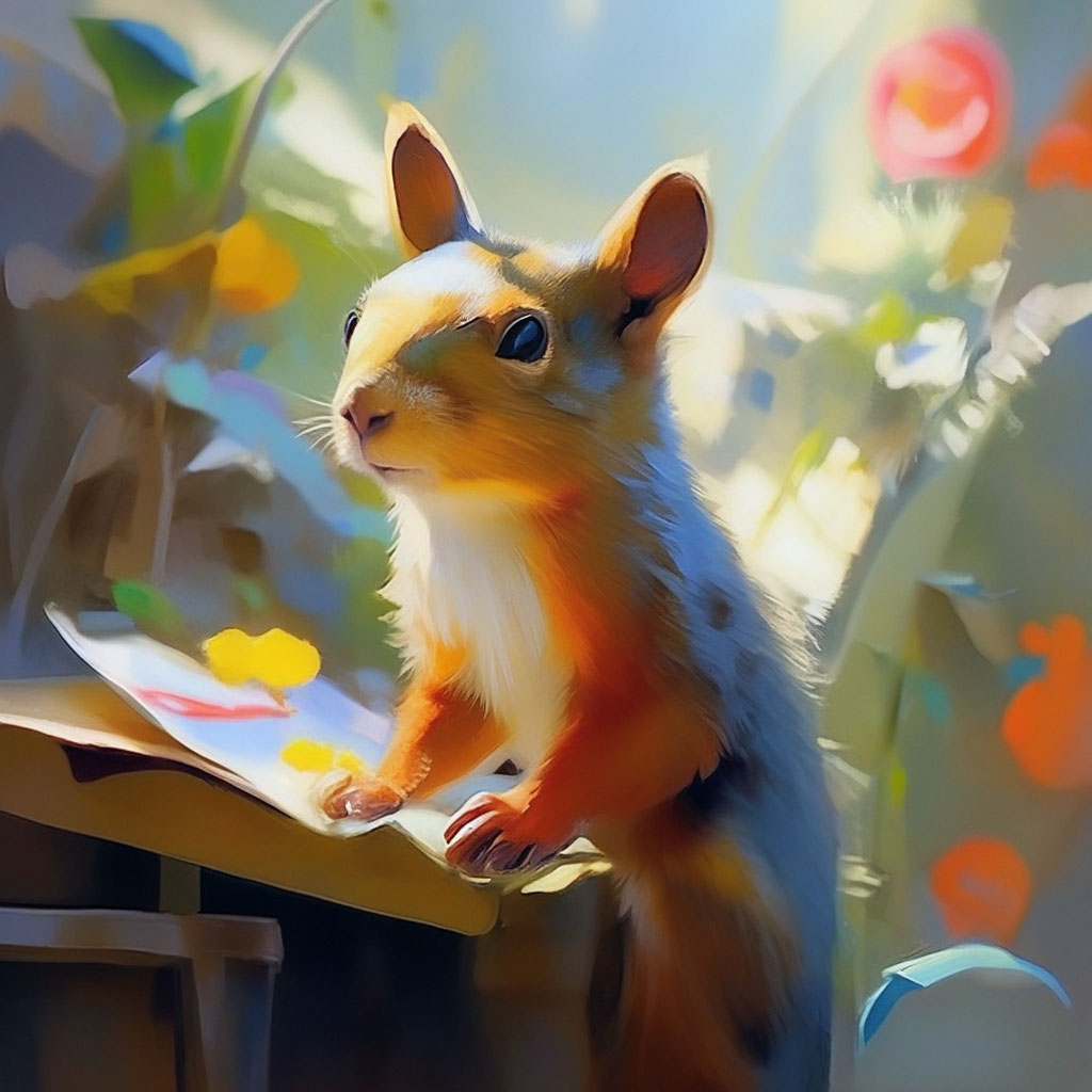 "Pretty, crooked, lopsided little animal, Woojung Son style, digital ...