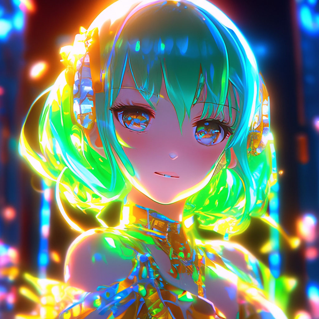 "Crystal girl in full growth, shine, radiance, hyper-high detail, hyper ...