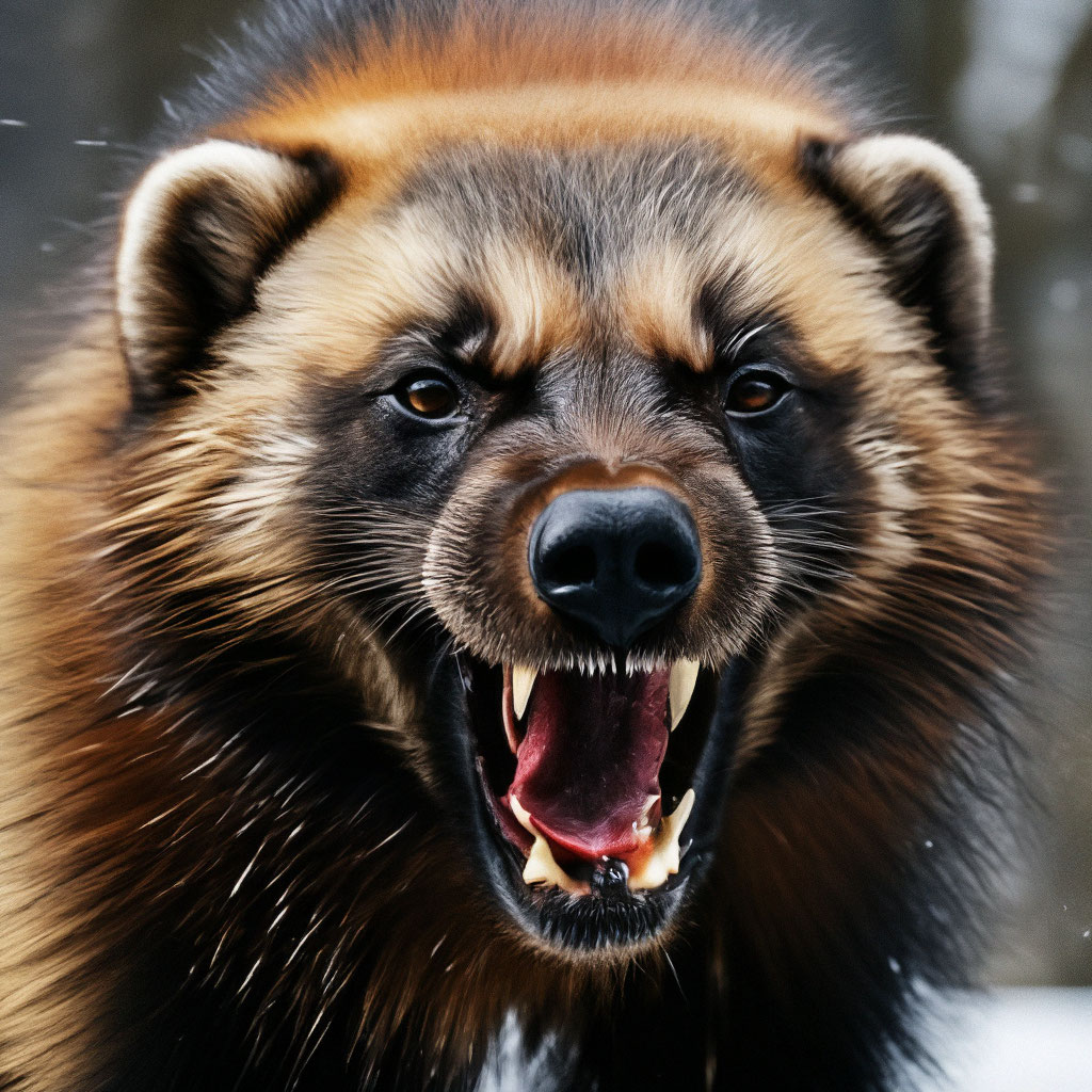 "Ferocious wolverine, beautiful, realistic, professional photo, high ...