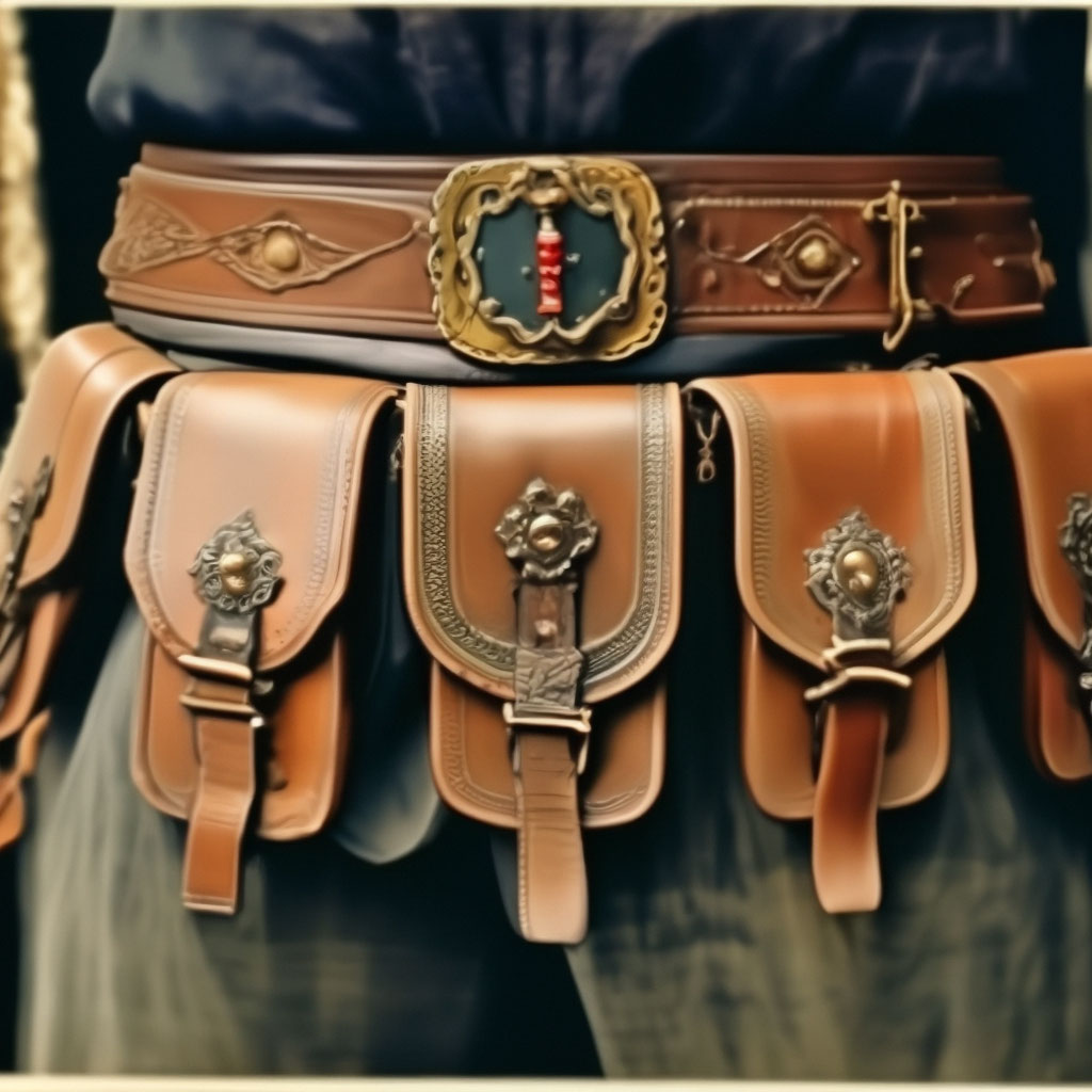 "Magician's belt, pouch" — image created in Shedevrum