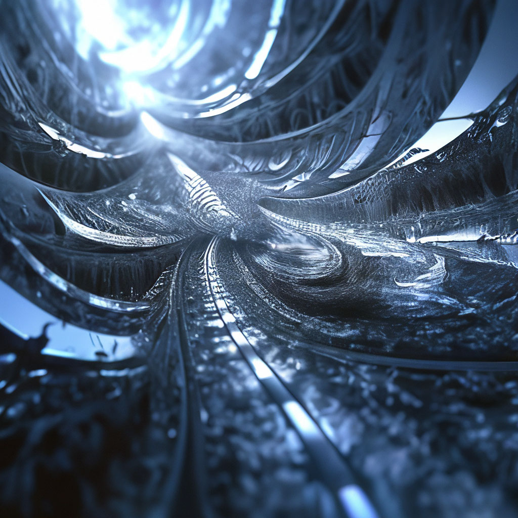 "Eerie darkness, icy light, high detail and clarity, fractal, high ...