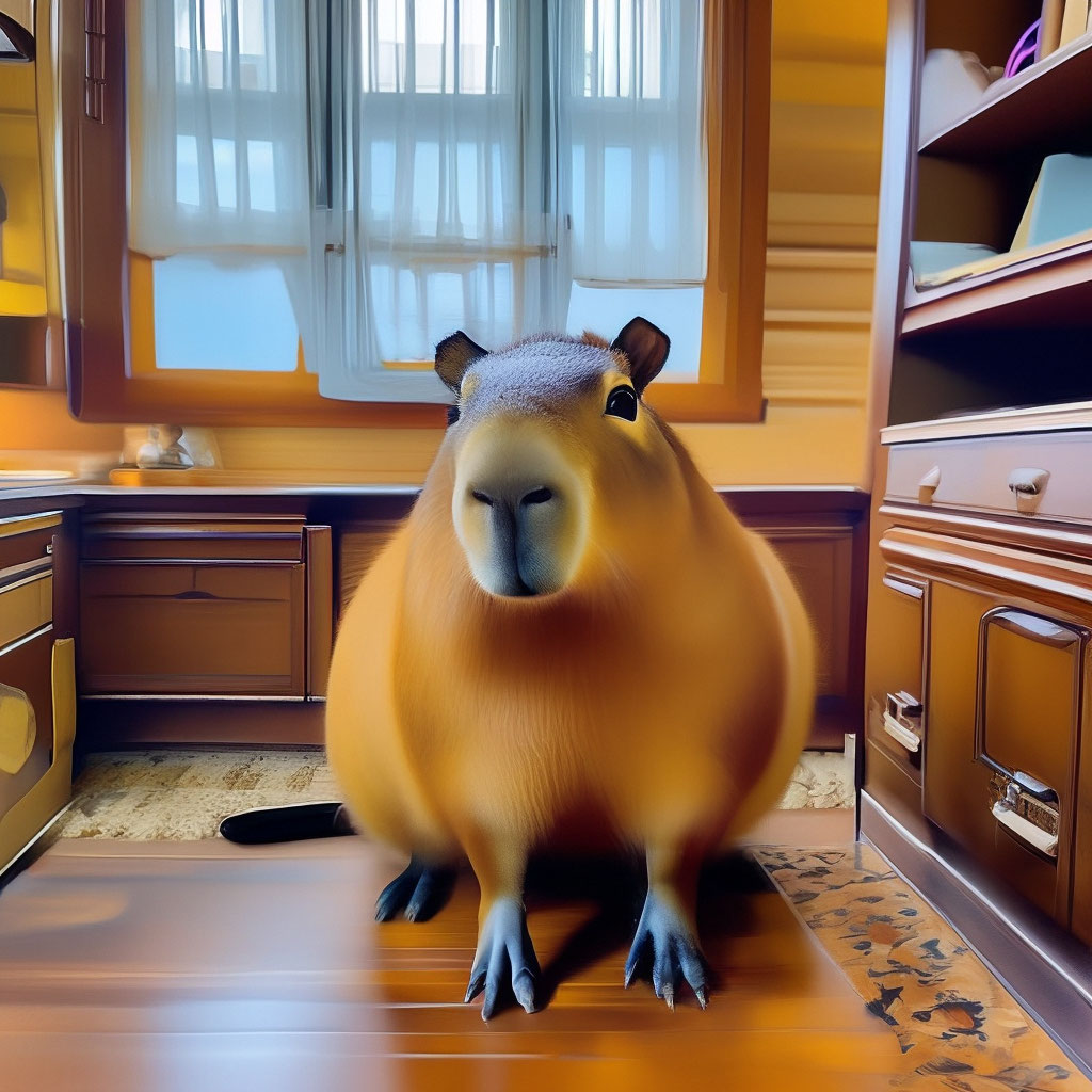 "A homemade capybara at my house. After the journey of the capybara in ...