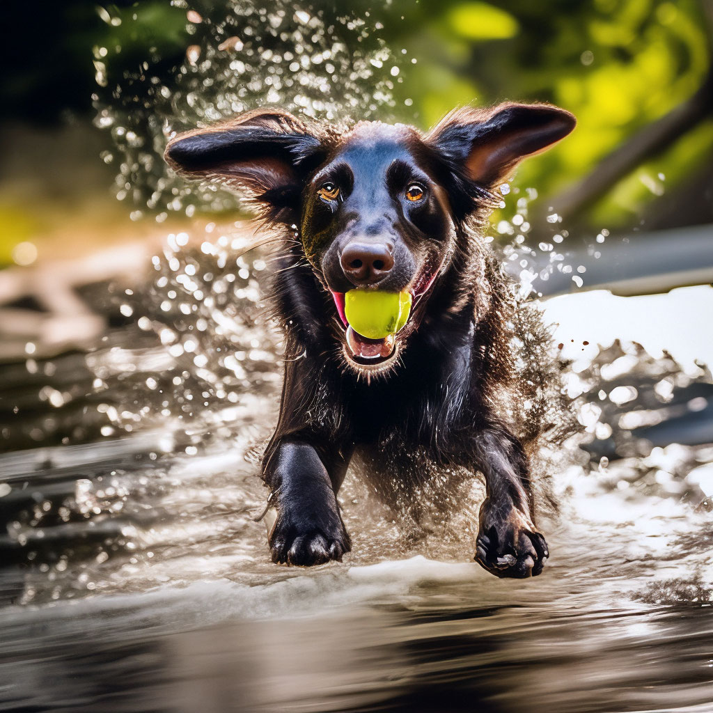 "The dog does uuiiii" — image created in Shedevrum