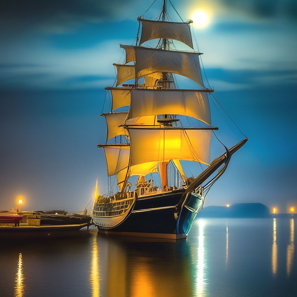 "Aesthetically pleasing, beautiful, sailing ship, professional photo ...