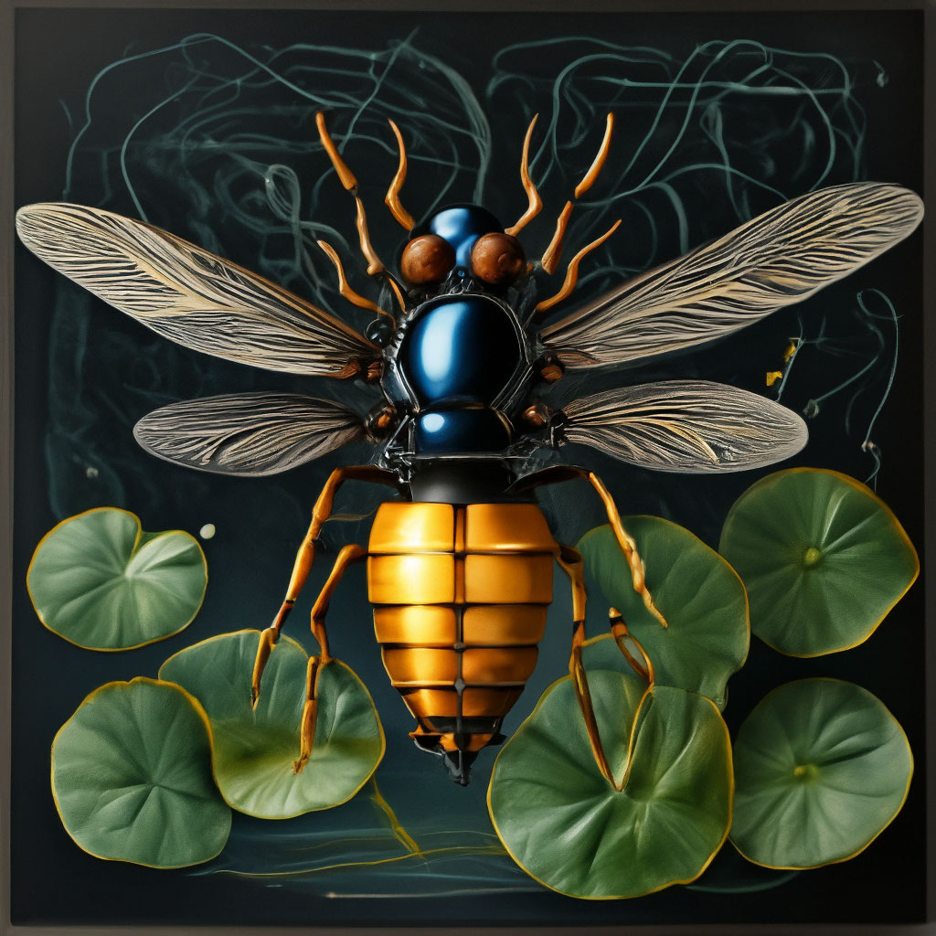 "A construction color drawing on a black watman, in a linear frame ...