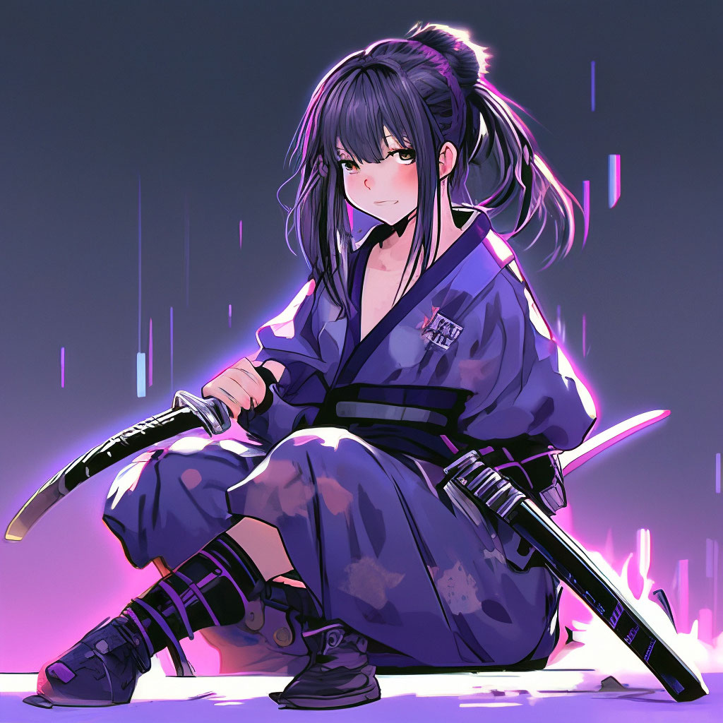 "Art, sketch, glitch and neon style, cute drawing, black outline, dark ...