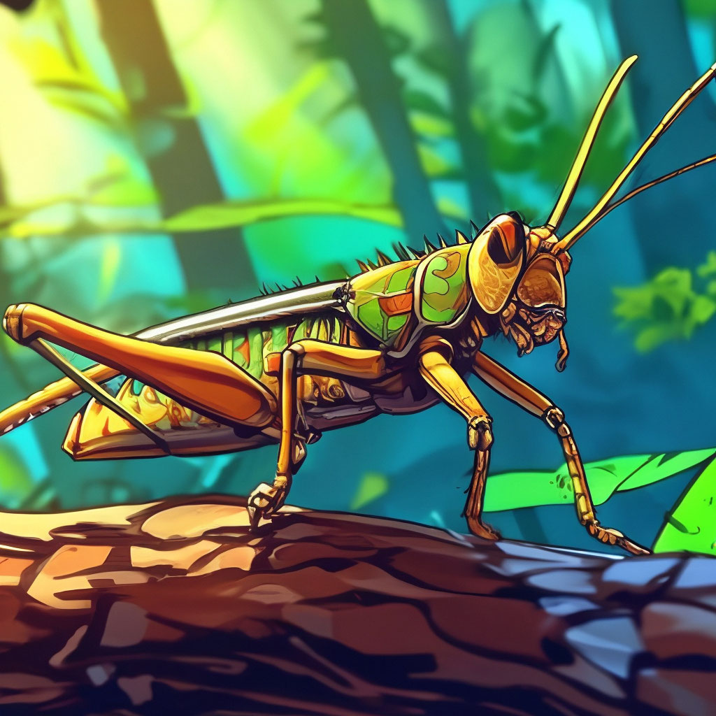 "Grasshopper walking on a branch, jungle, , beautiful, 4k, high ...