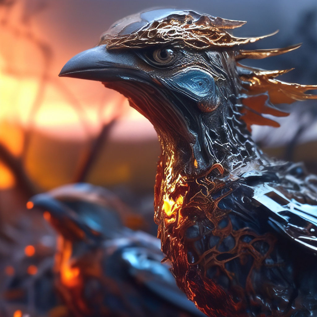 "Birds, surrealism, fantasy, very beautiful, hyper realistic ...