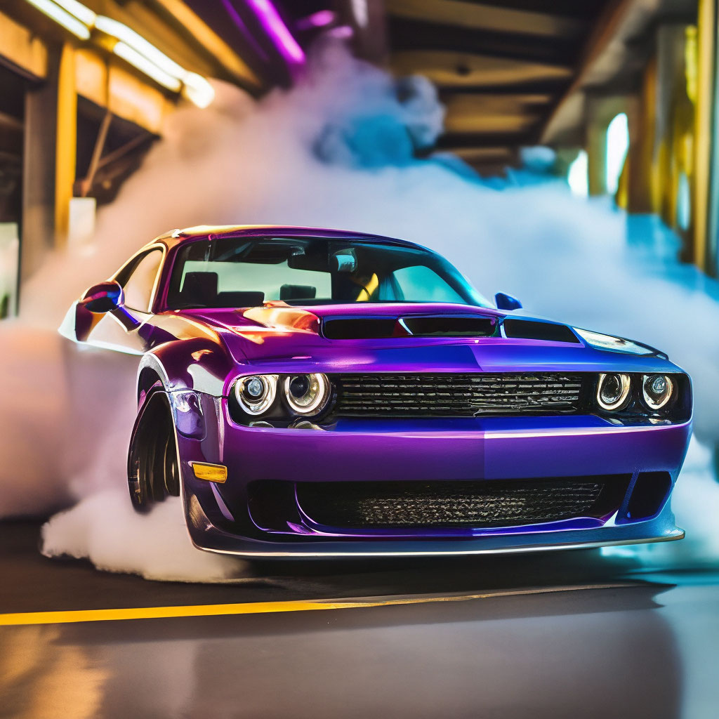 "Dodge challenger in smoke color full HD drift more smoke color 4k ...