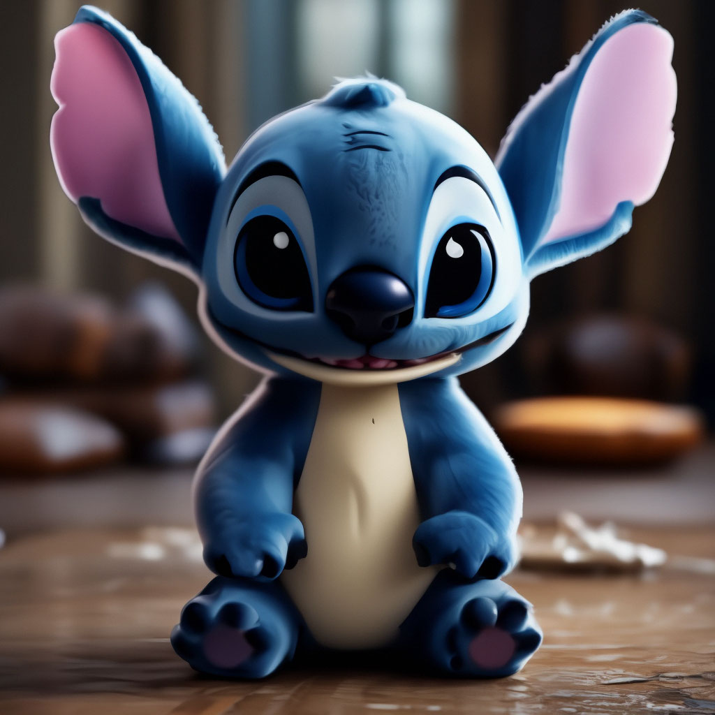 "Cute Stitch character" — image created in Shedevrum
