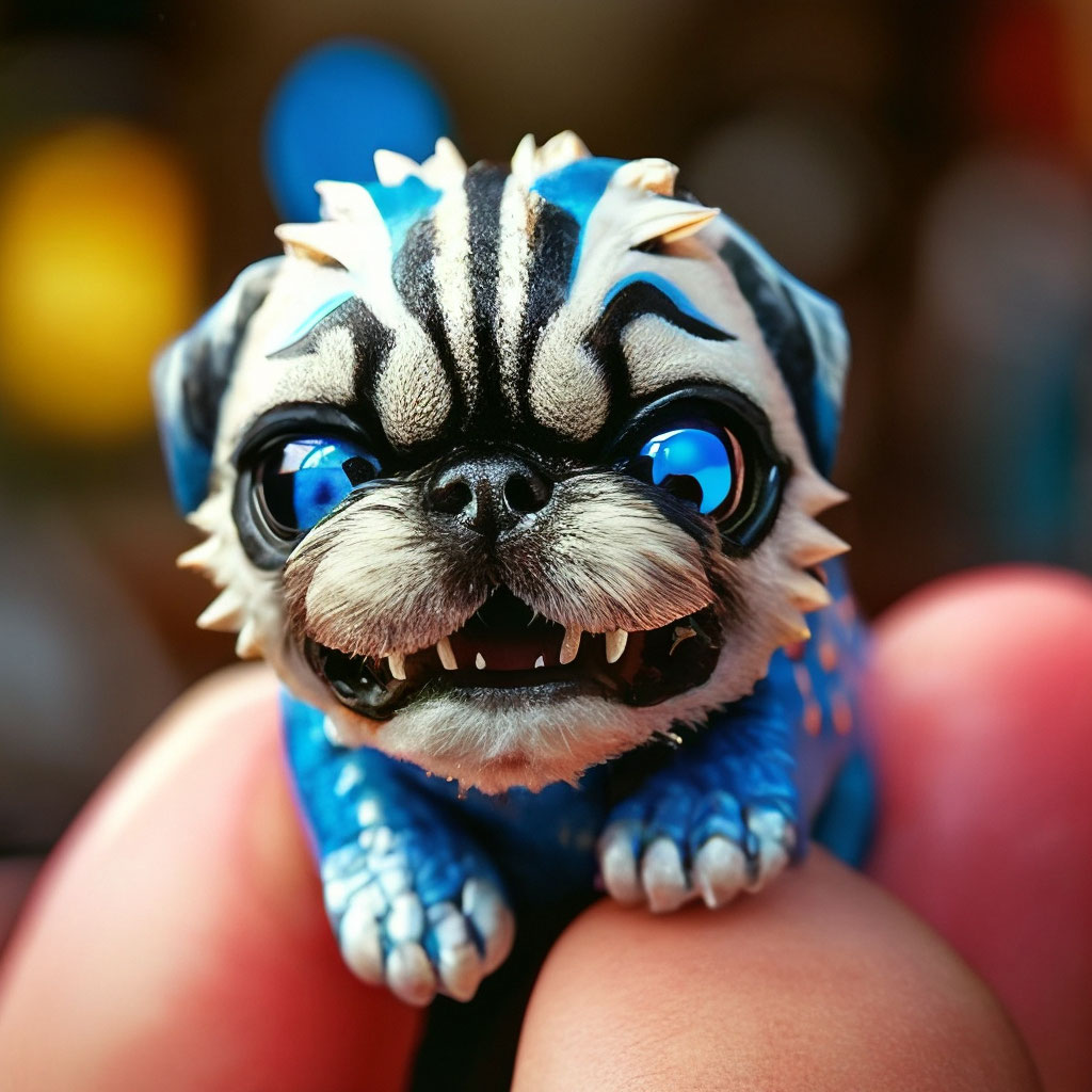 "A nice little micro. angry Cheshire pug shows its tongue, Cute, The ...