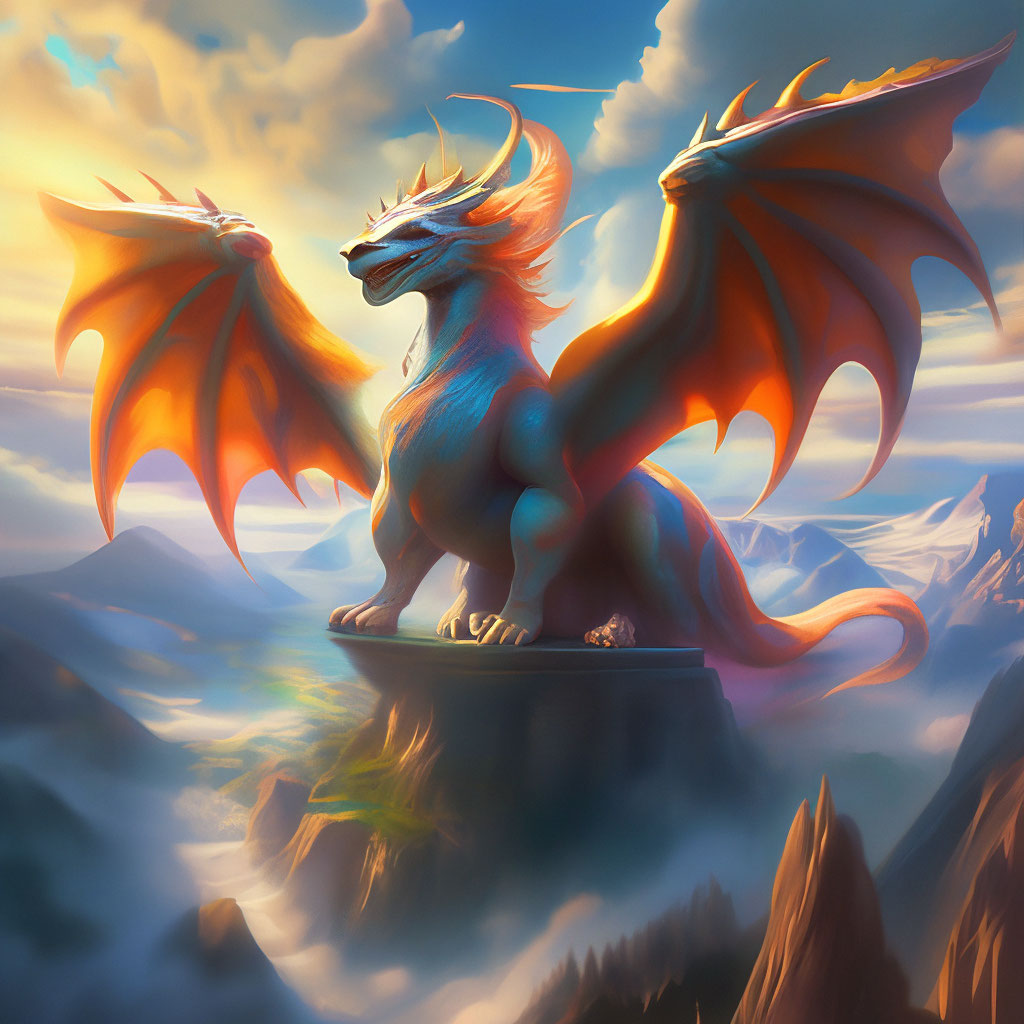 "Magic Dragon" — image created in Shedevrum