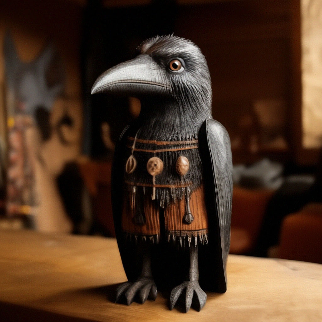 "Kuth - raven is the supreme spirit, the creator of the world. A raven ...