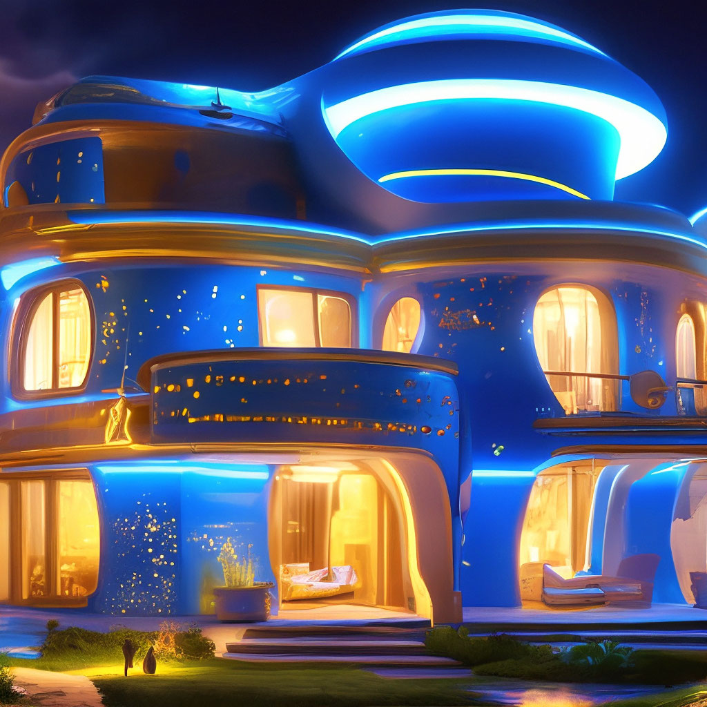 "Mega-beautiful the best house from the planet Mars, made by the ...