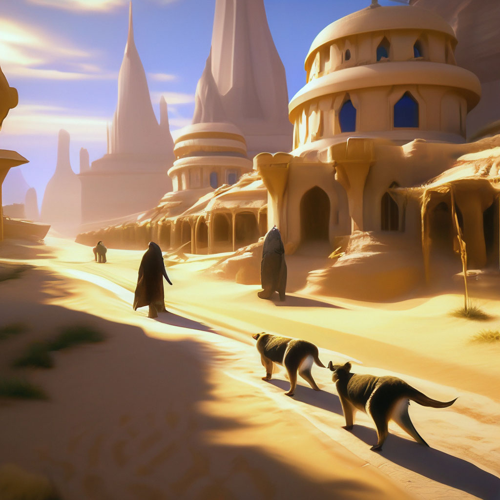 "The place where the Khajiit Cats live, all in the sands of Elsweyr ...