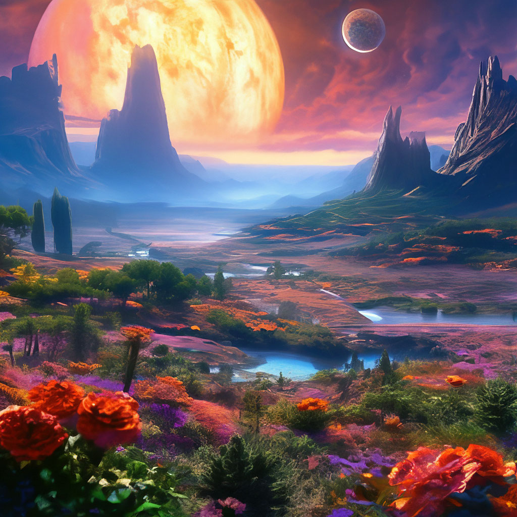 "Nature of the planet venus, epic, fabulous, space, hyperrealism ...