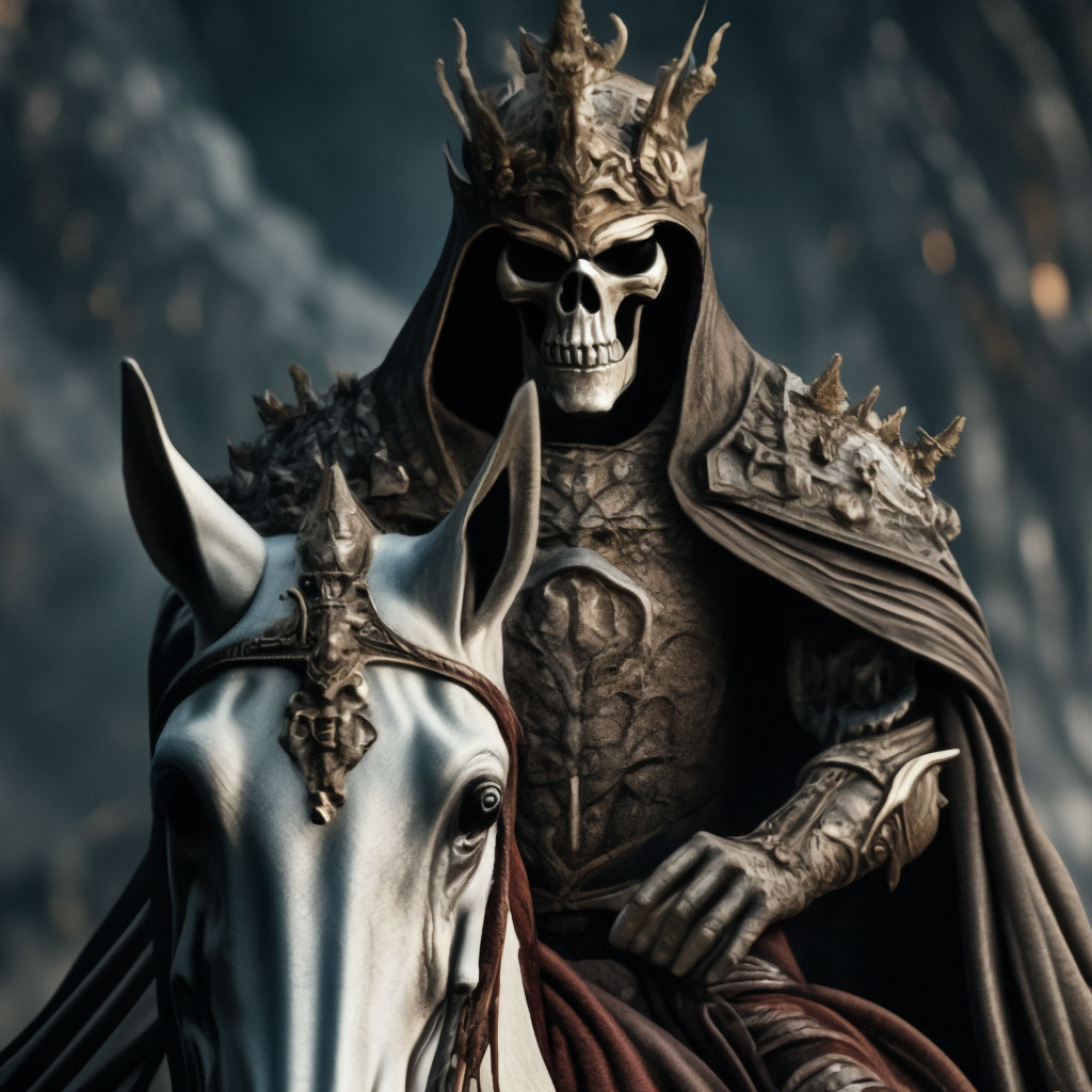 "Slavic mythology, Koschei the Immortal on a skeleton horse, maximum ...