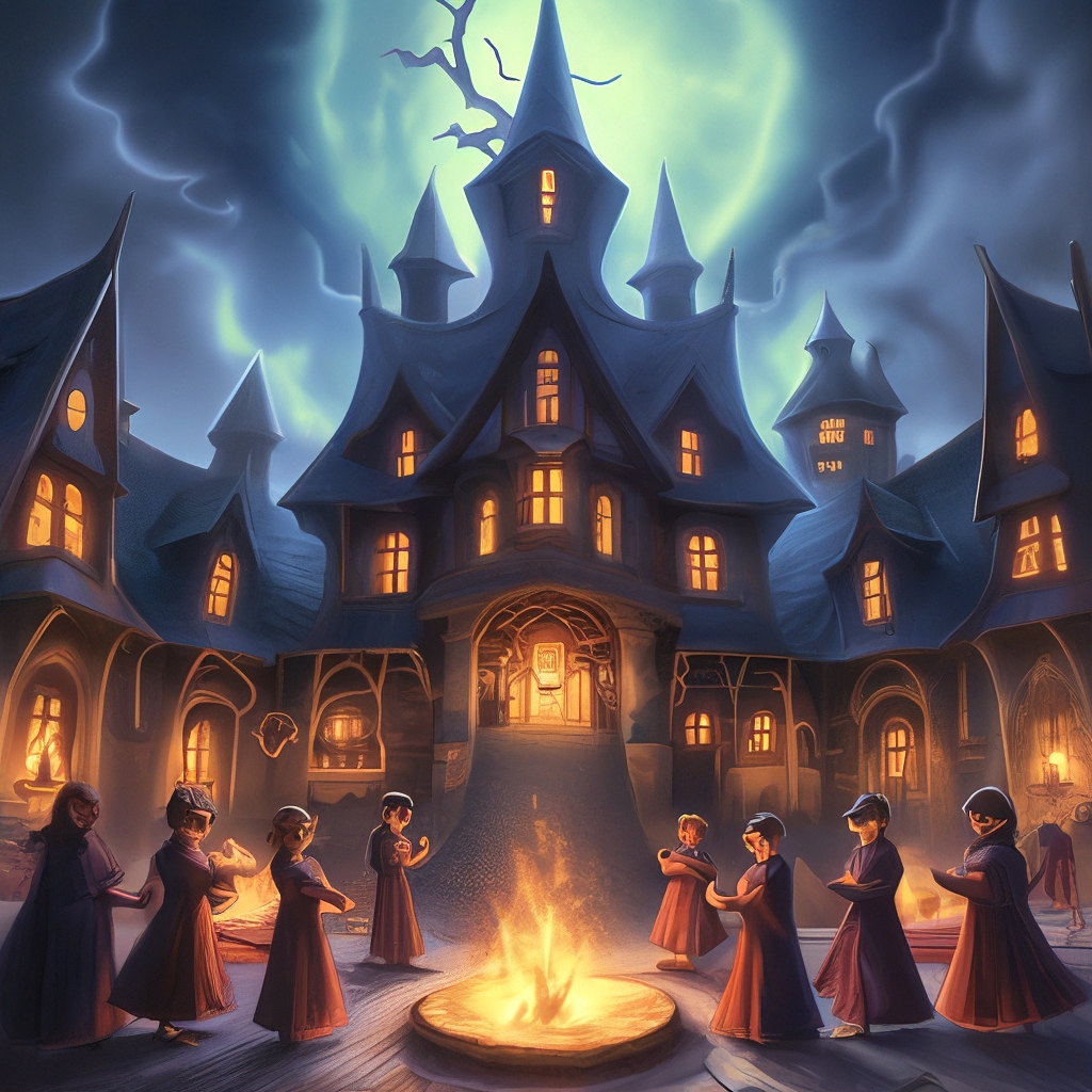 "Witch School" — image created in Shedevrum