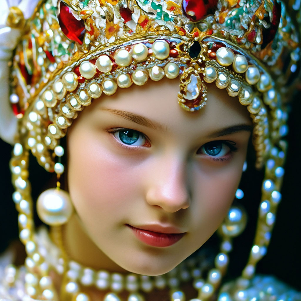 "🌞🌟👑 Why is the girl in close-up, but the kokoshnik is not visible ...