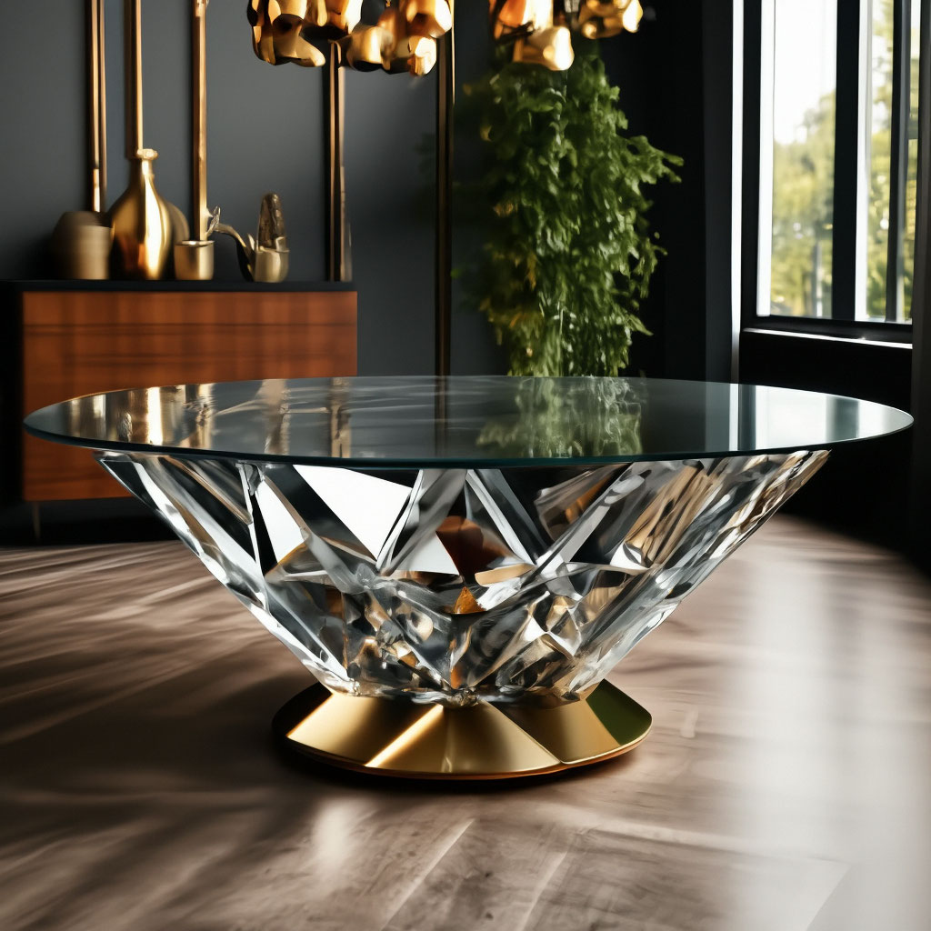 "Diamond table" — image created in Shedevrum