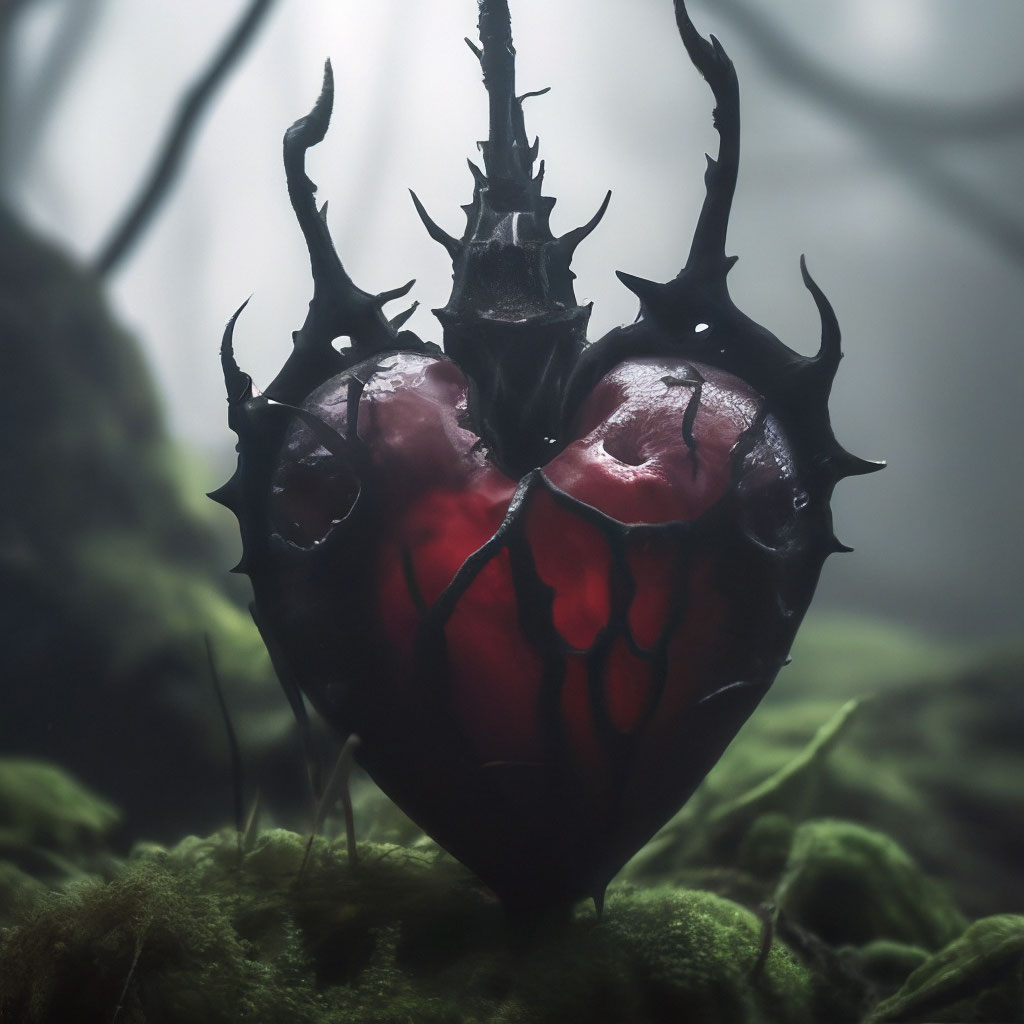 "Horror of the heart" — image created in Shedevrum