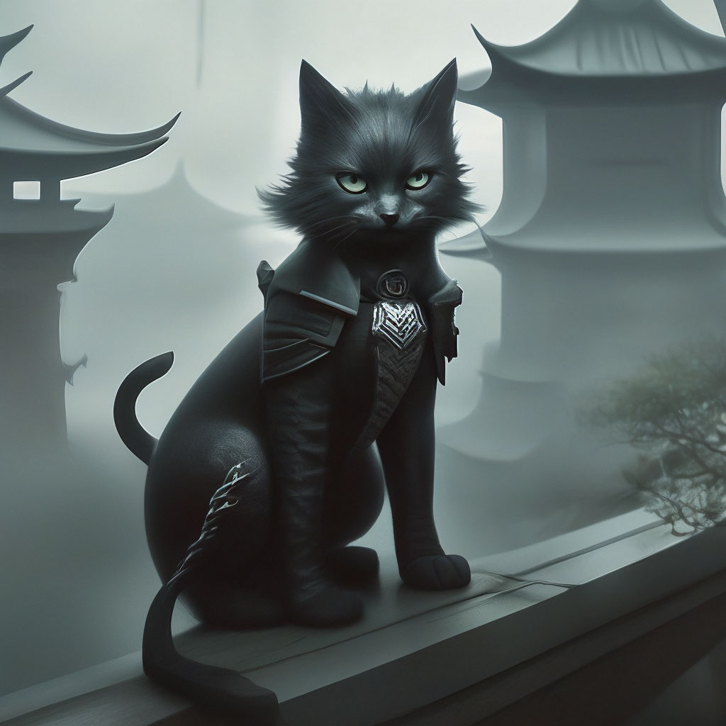 "Xiamen Cat spy" — image created in Shedevrum