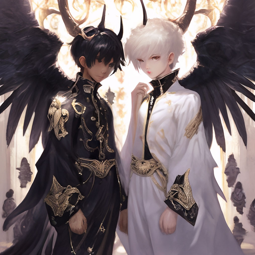 Anime Twins Ying Yang Yin And Yang Practicing Their Creepy Twins