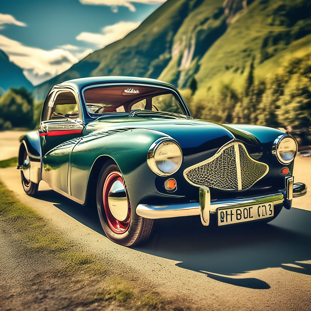 "Old retro car, tracta, aesthetically pleasing, beautiful, 4k ...