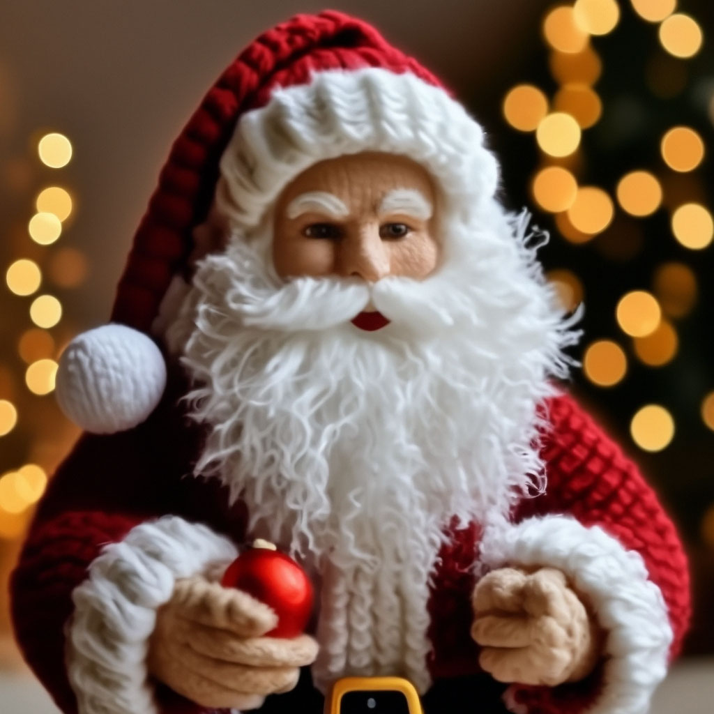 "Unisson.ru - knitted gifts Description: Santa Claus. Natural ...