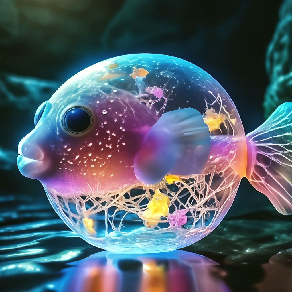 "Planet ocean, the phantom of a round puffer fish from the nose to the ...