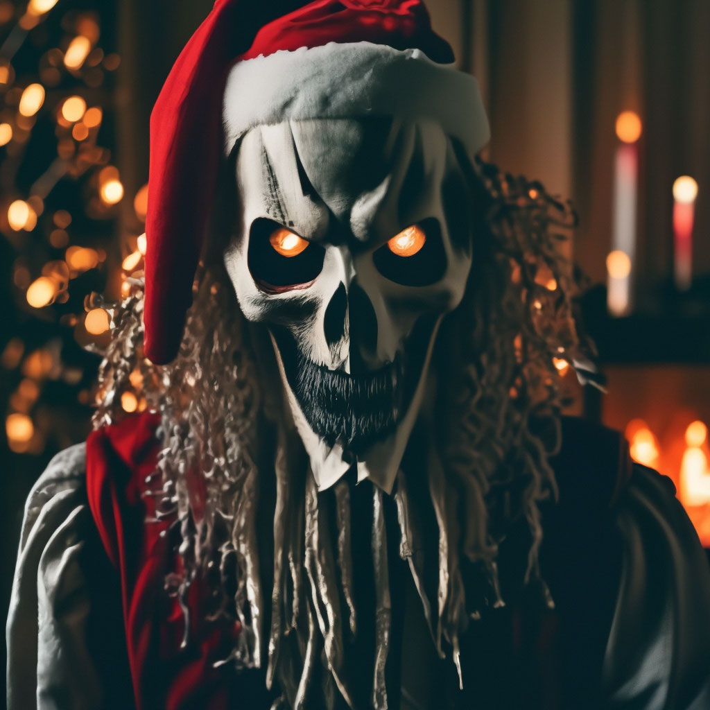 "Creepy creep, a scary and creepy Christmas" — image created in Shedevrum