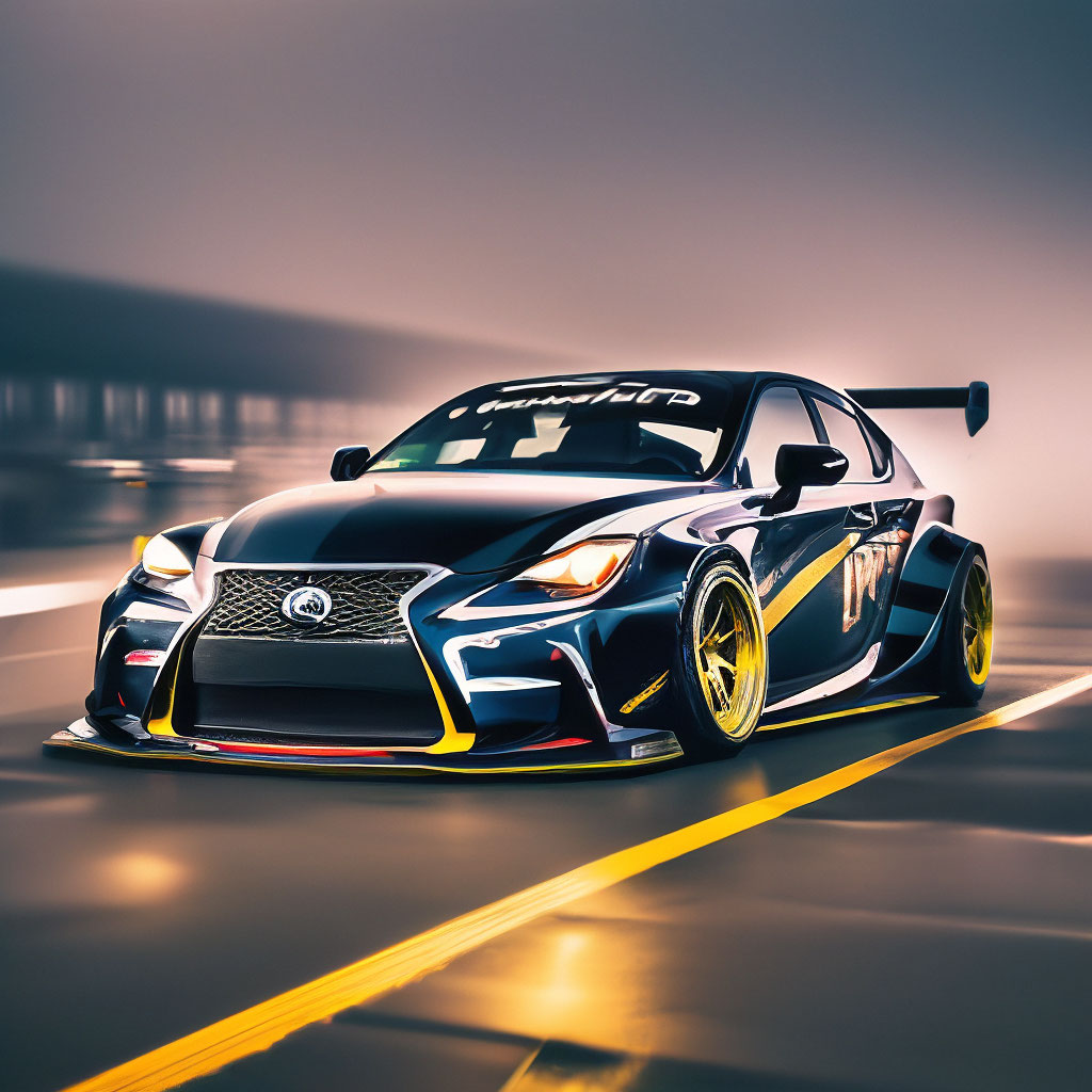 "Lexus is300, widebody kit, , metallic, nascar race, fog, 30mm lens, 1 ...