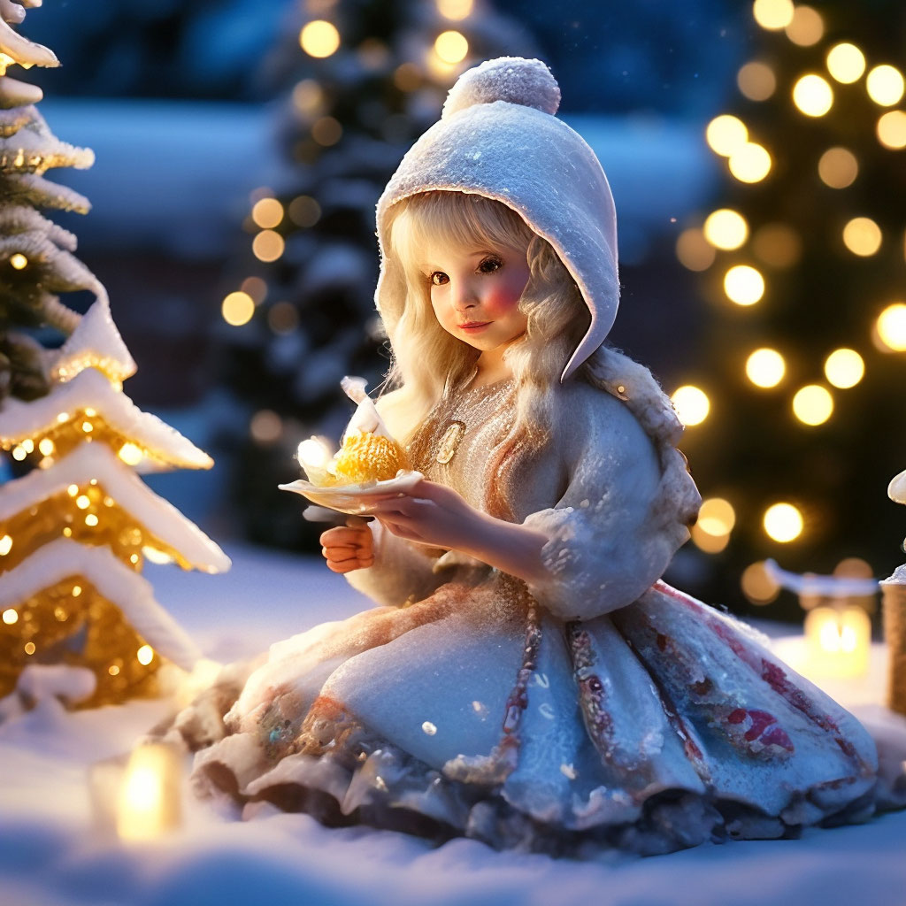 "Christmas tree, jelly, Snow Maiden-a symbol of the new year, an ...