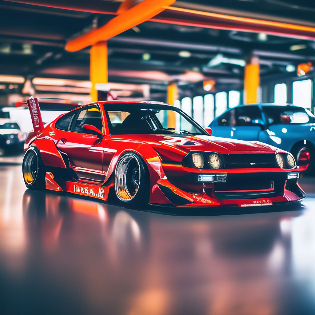 "A jdm-style car" — image created in Shedevrum