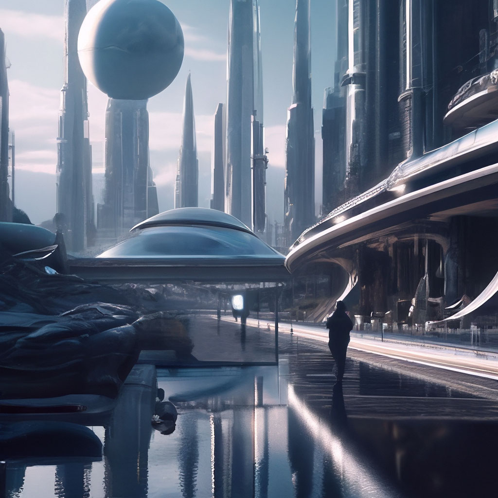 "Lunar futuristic melancholy,urbanization,the future,the modern world ...