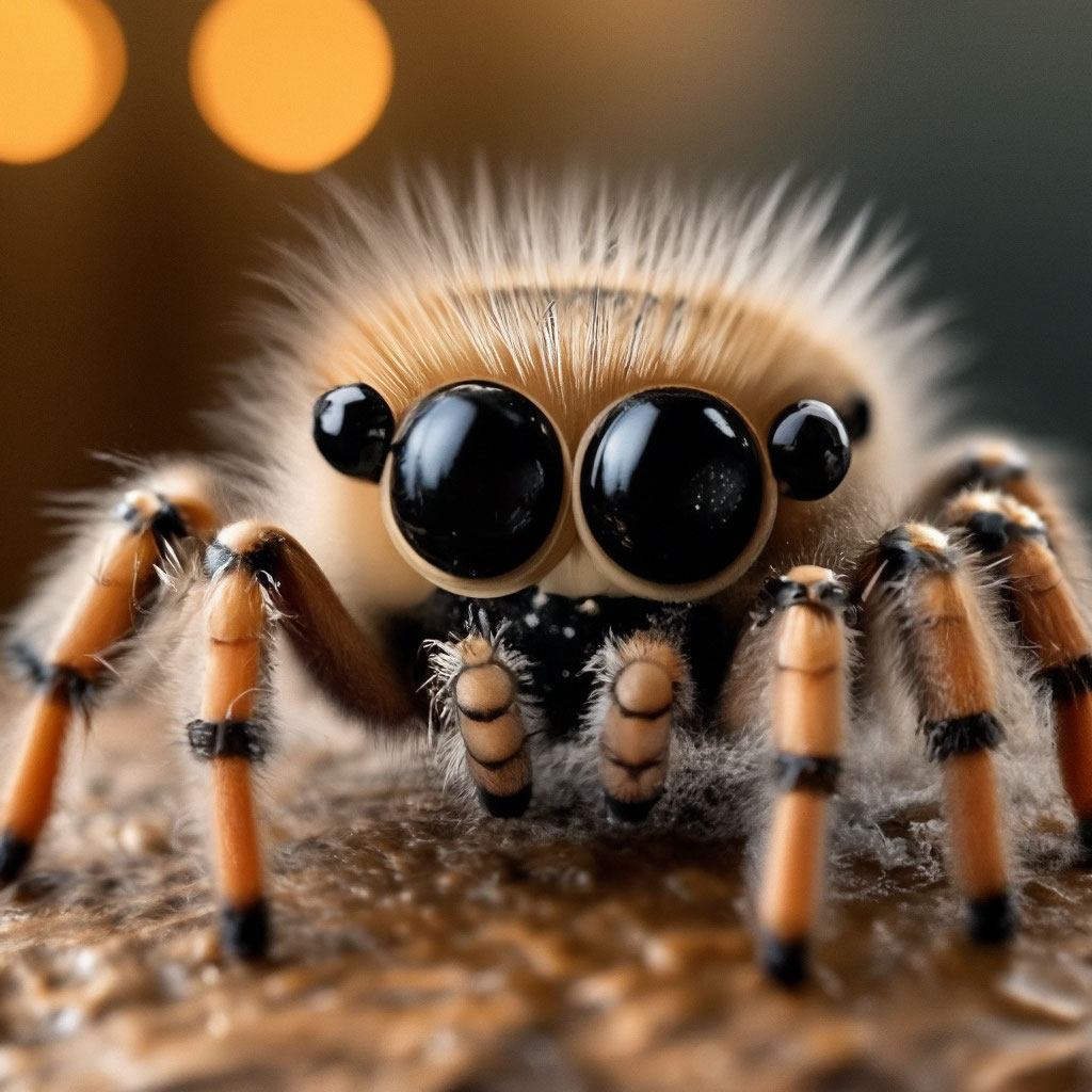 "Hyper-cute,bug-eyed spider hyperrealism, funny,fluffy,fabulous,super ...