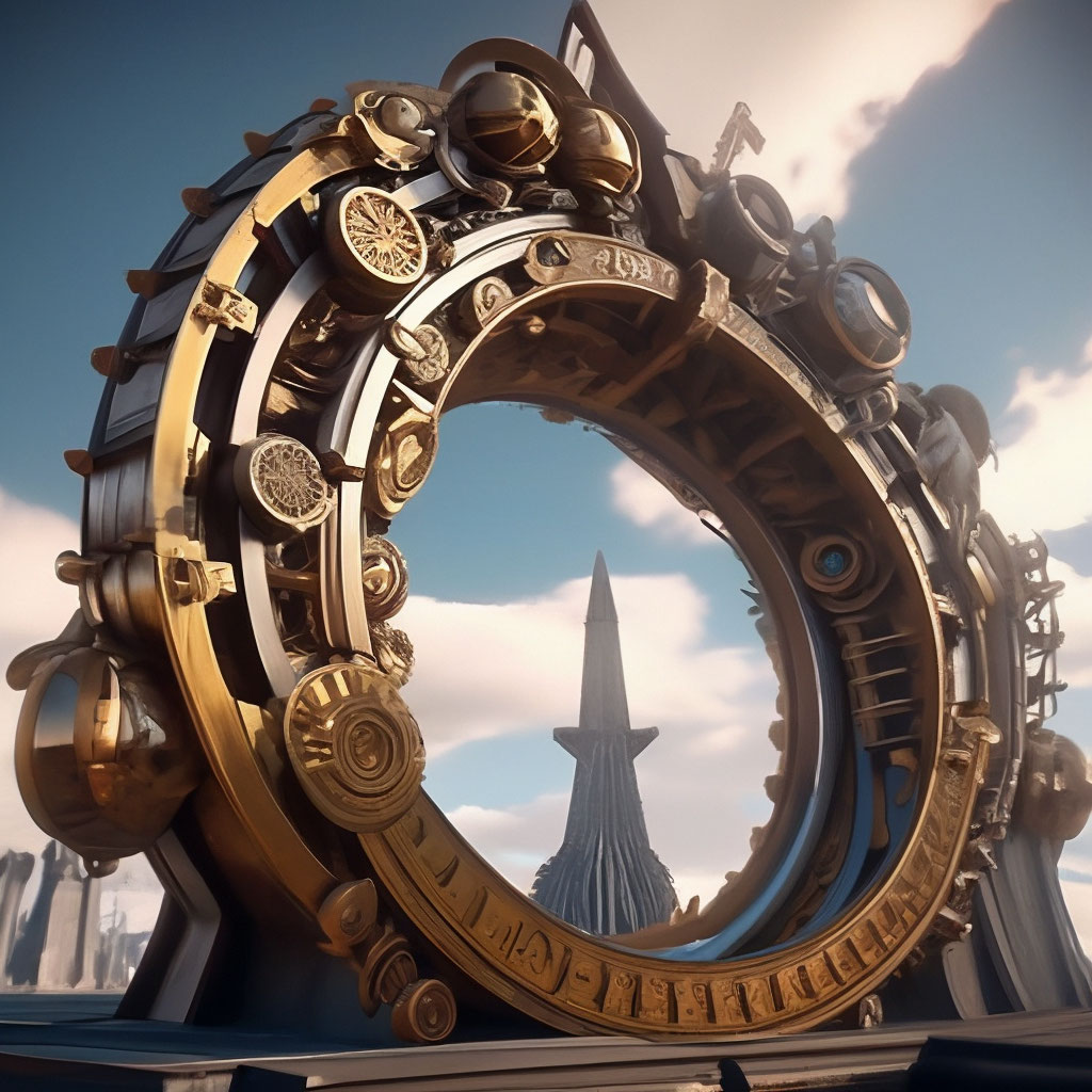 "Did you think I stopped doing steampunk? Hyperbolic arch in steampunk ...