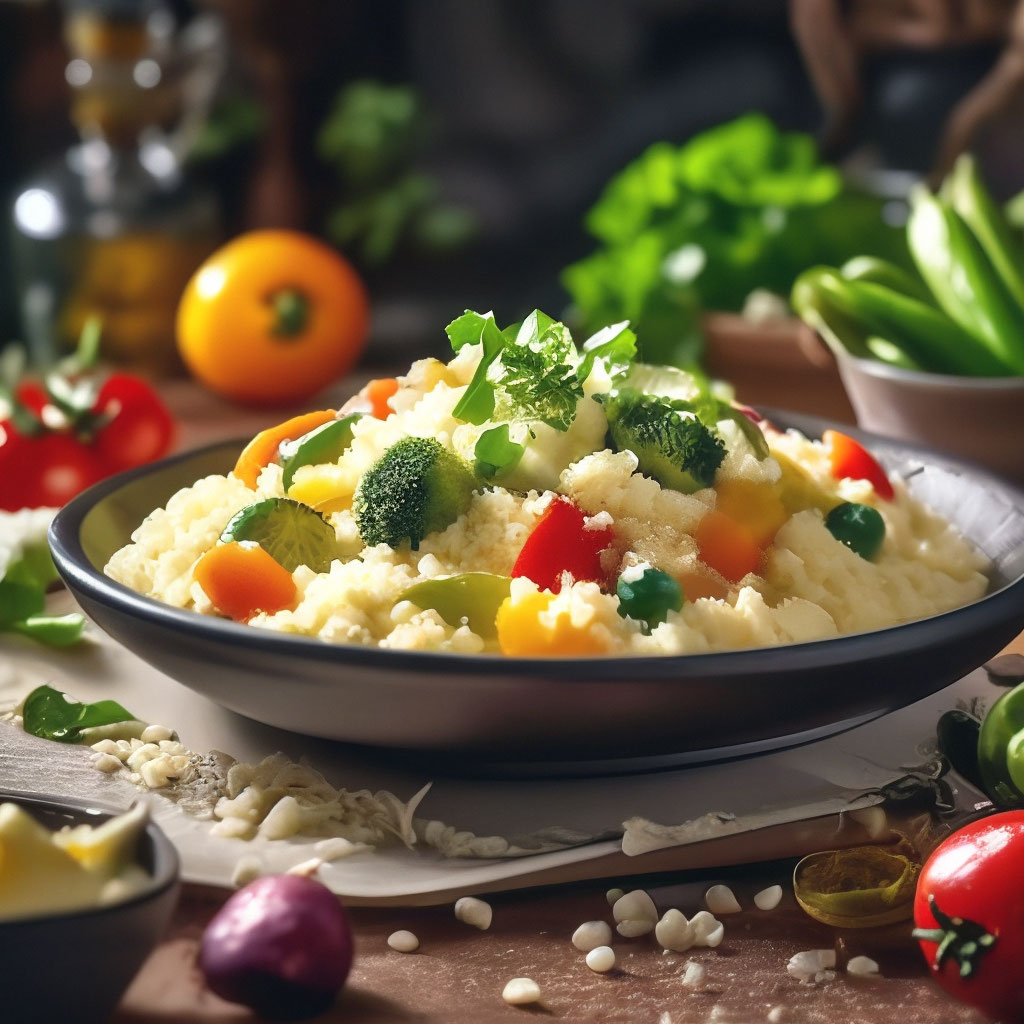 "Couscous with vegetables and cheese, food photo , professional photo ...
