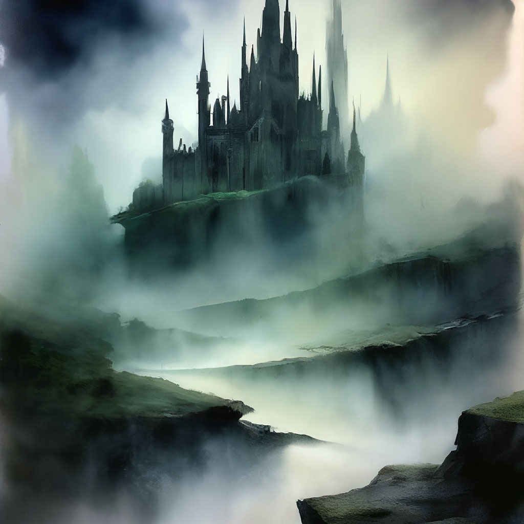 "Landscape, watercolor, detail, drawing" — image created in Shedevrum