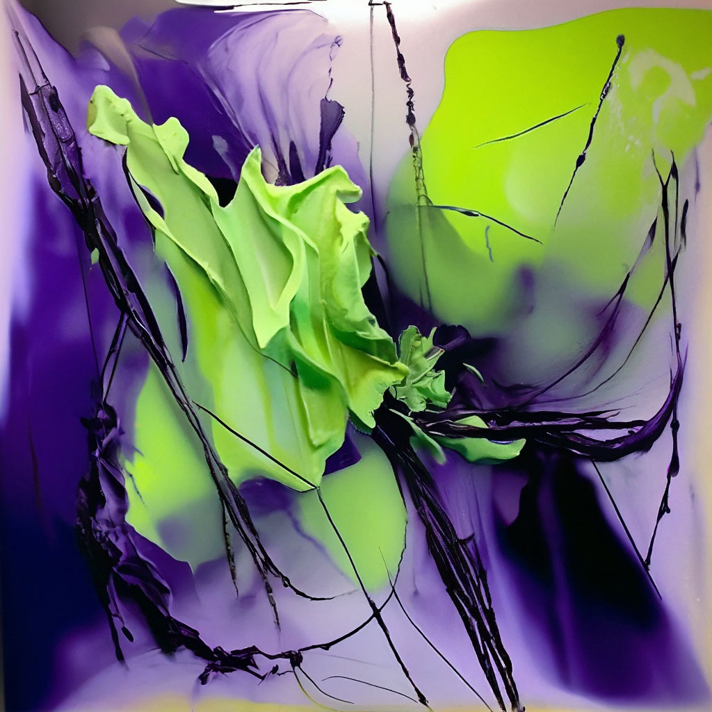 "Totally abstract painting leaving room for the imagination of the one ...