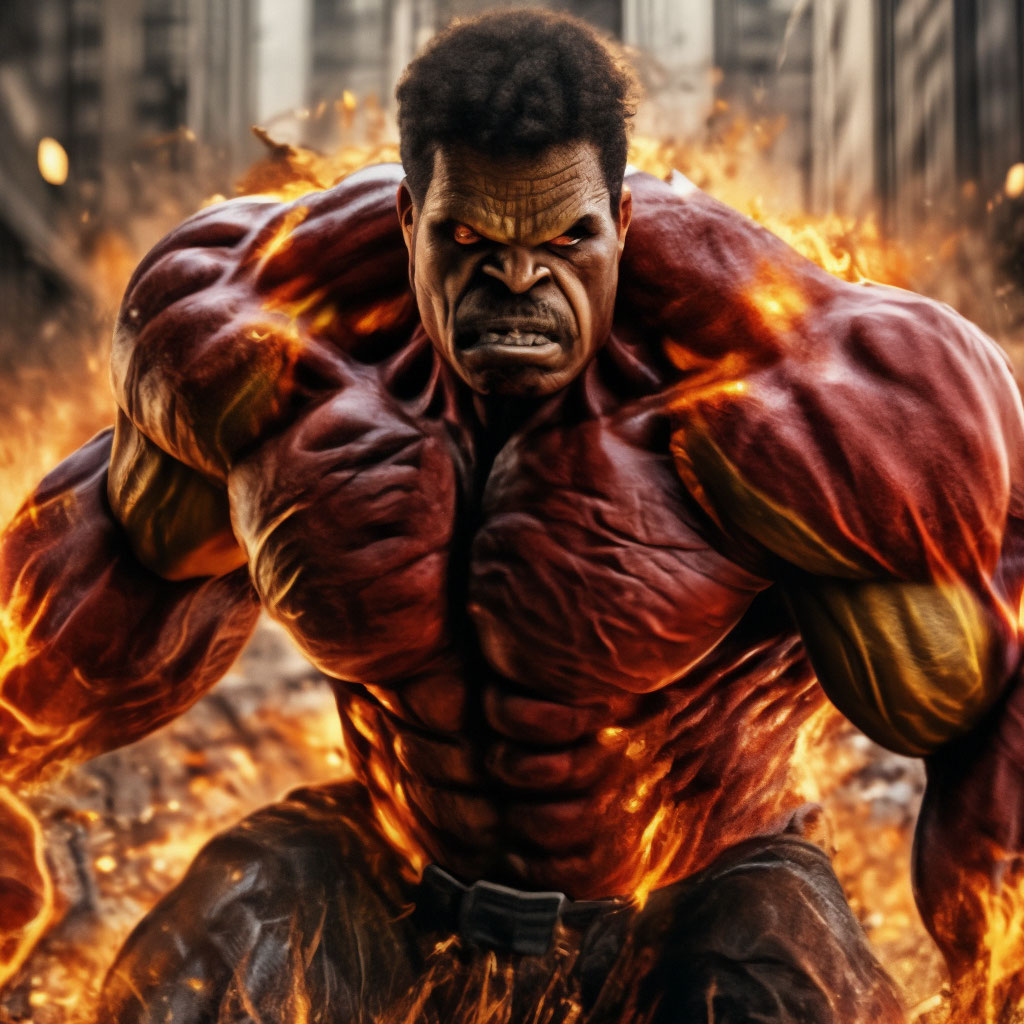 "Fire hulk, hyperdetalization, professional photo, high resolution,cgi ...