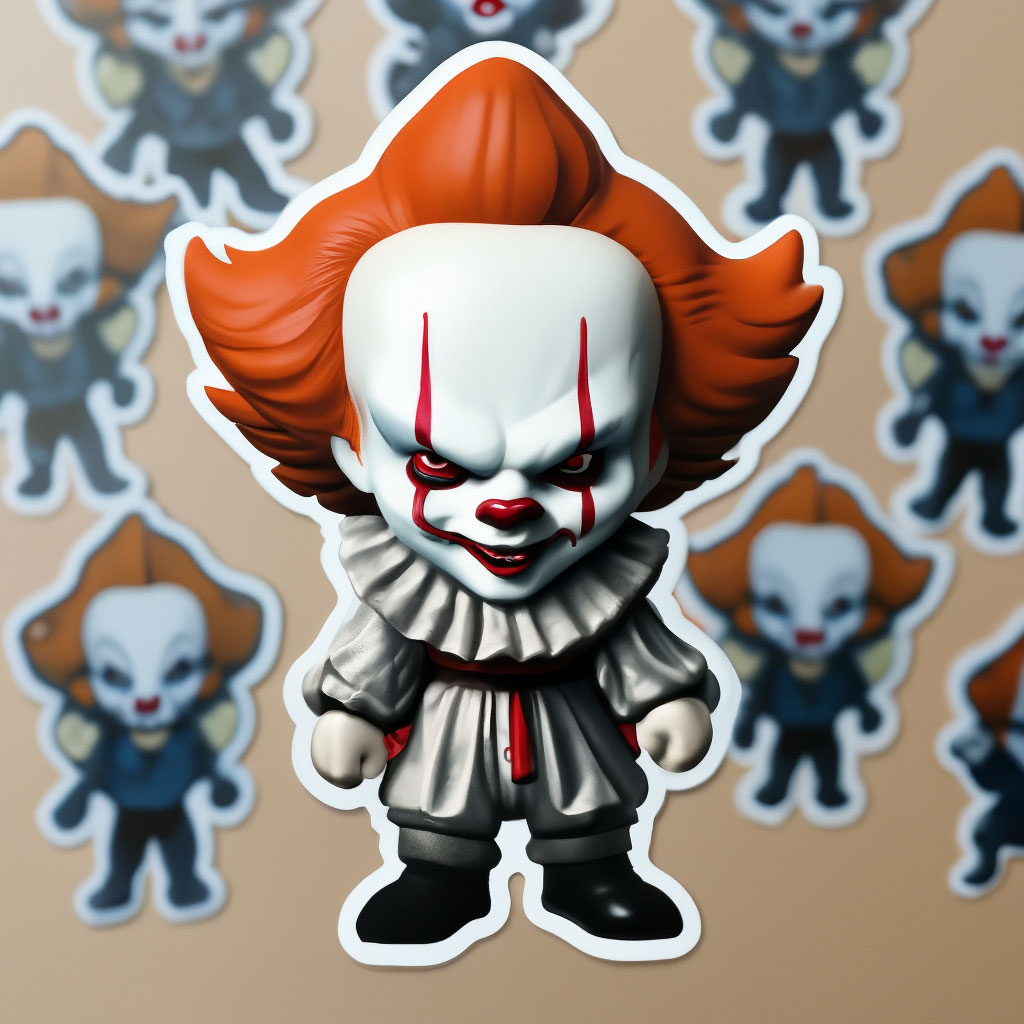 "Stickers Funko POP, Movies The Pennywise, sticker" — image created in ...