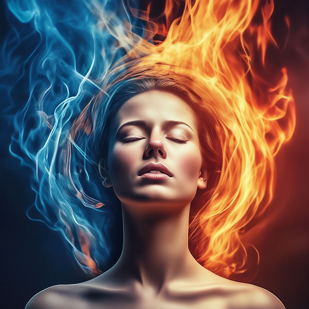 "Emotional burnout" — image created in Shedevrum